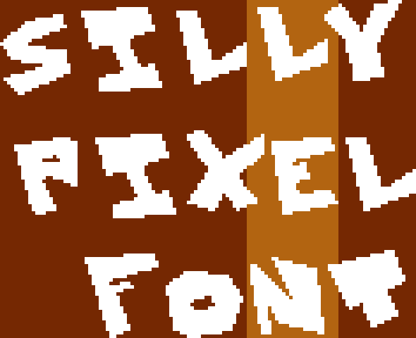 Silly Pixel Font (Latin Alphabet) by Cream Soda Popsicle