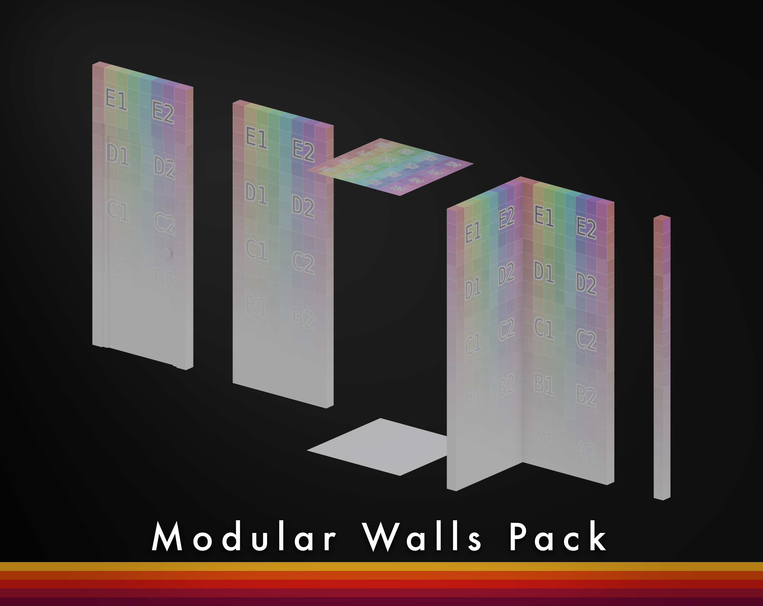 Assets - Modular Walls Pack by rbarongr