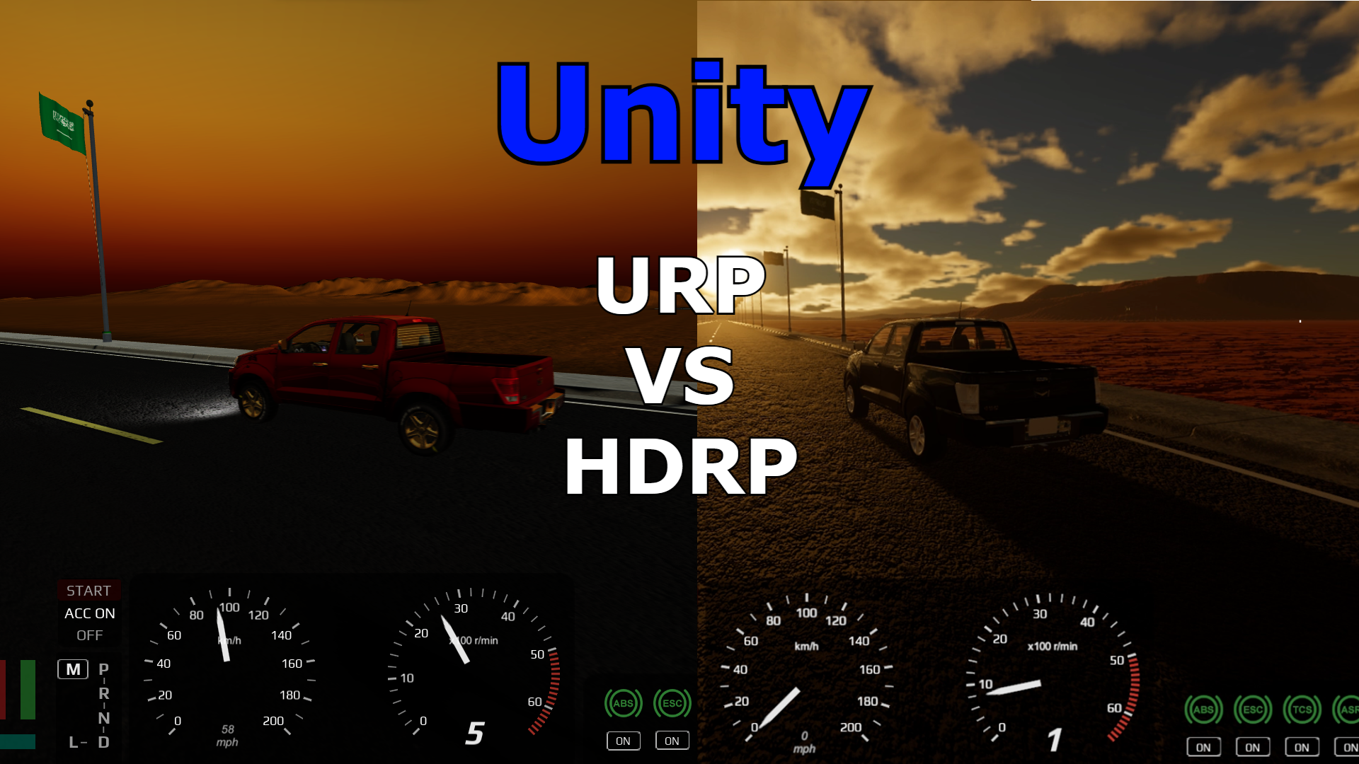 Unity URP vs HDRP Car Prototype by Notick Unity URP vs HDRP Car Prototype by Notick