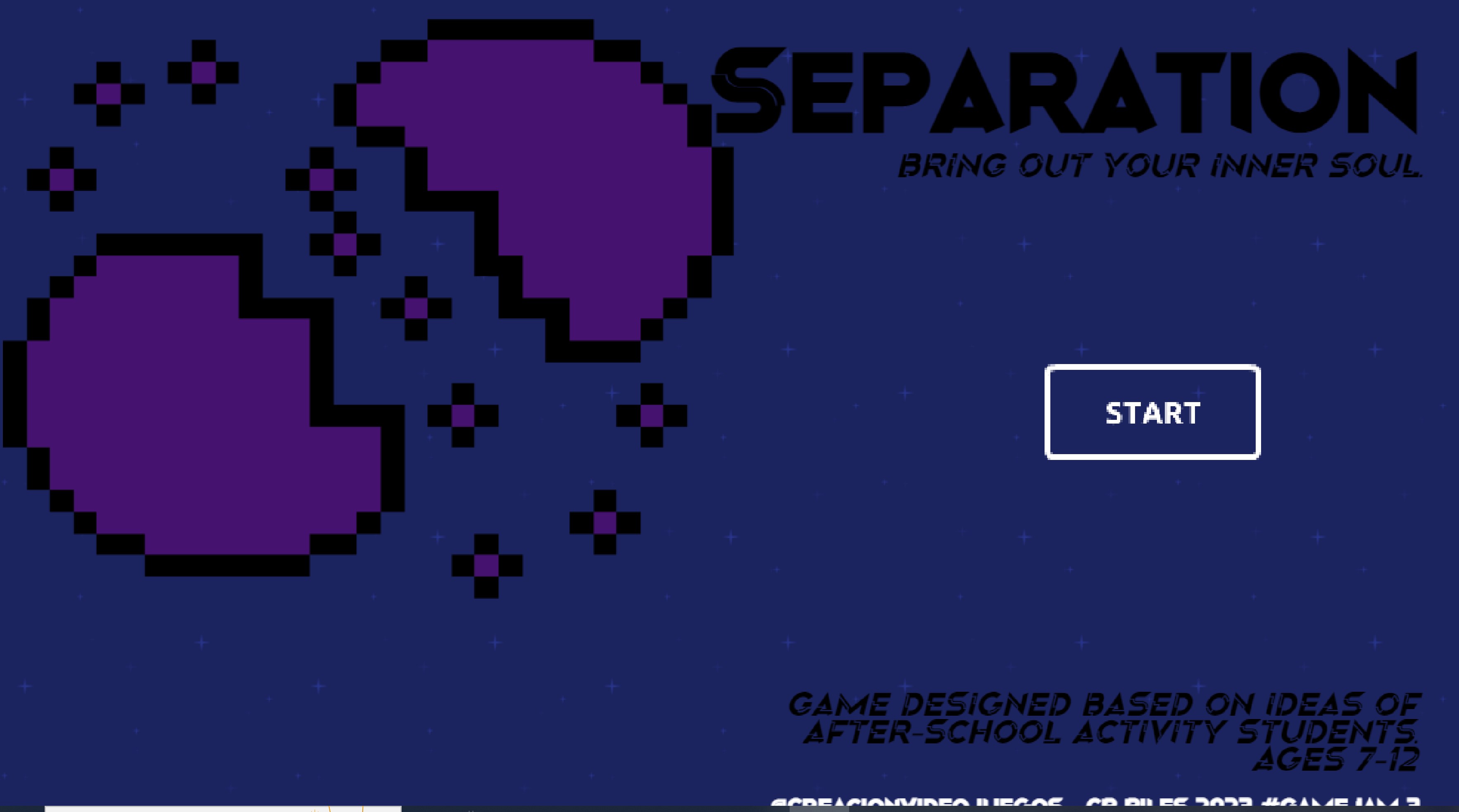 Separation by creacion_videojuegos for GDevelop Game Jam #3 - itch.io