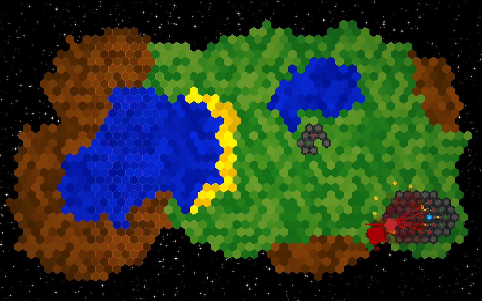 Hexagon Grid Game by LucaHaverty