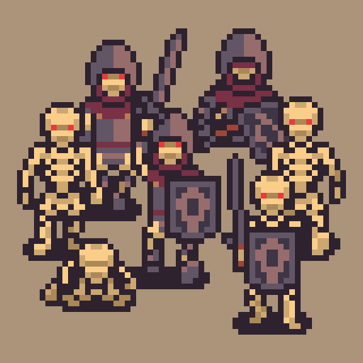 Skeleton Set Completed - Fantasy Skeletons Soldiers by LowSpectre