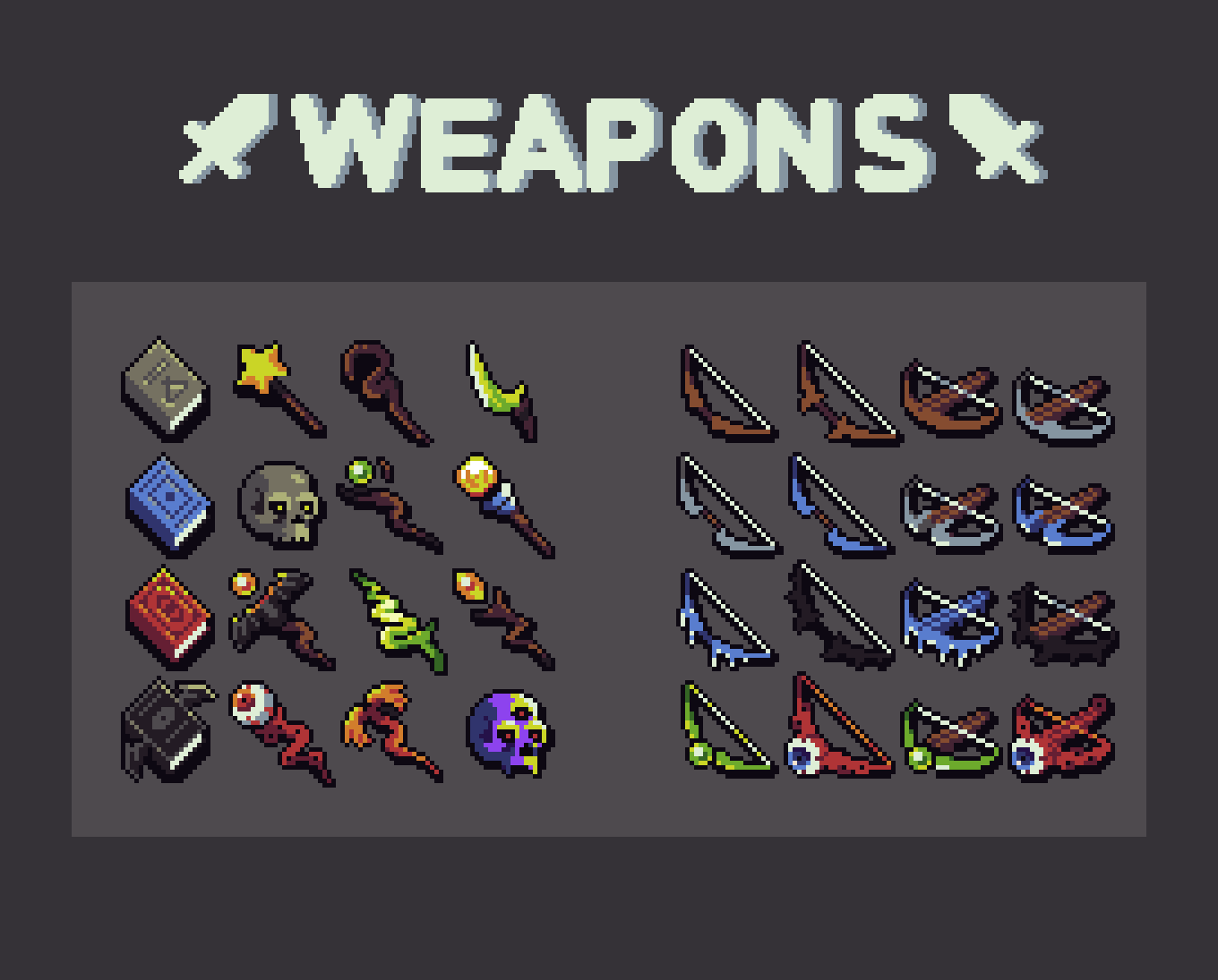Pixel weapon items [WibuKa] by WibuKa
