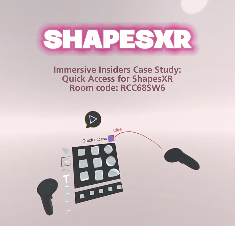 ShapesXR: Quick Access Tool by kennyhong