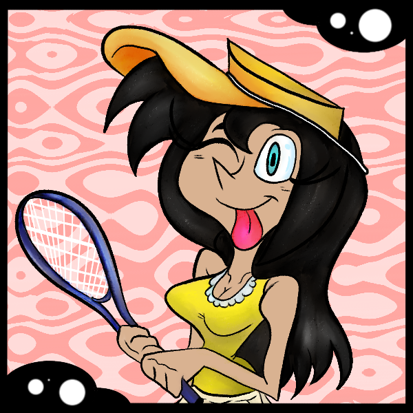 Latinas on the Backswing by Mr. Toontastic