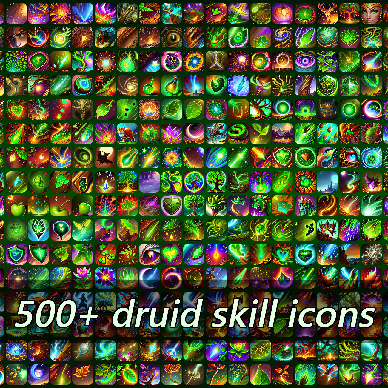 500+ druid skill icons by CaptainCatSparrow