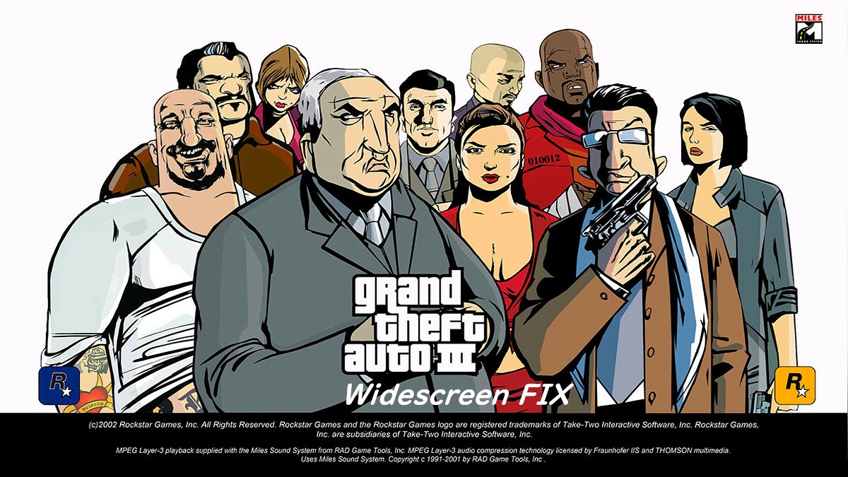 Widescreen fix GTA 3 by Lockingdrum Studios