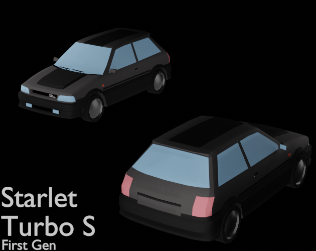 Starlet Low Poly 3D by MikesAssets