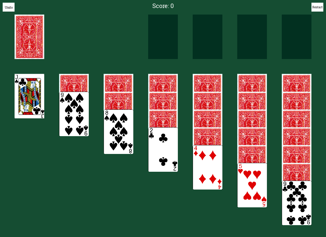 Solitaire in Python by figureresemblingbigfoot