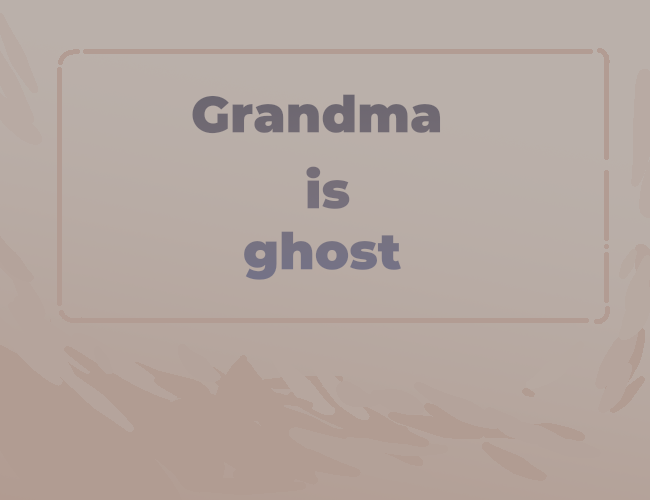 Grandma is ghost by mar!, ziengri for Паштетный Джем #1 - itch.io