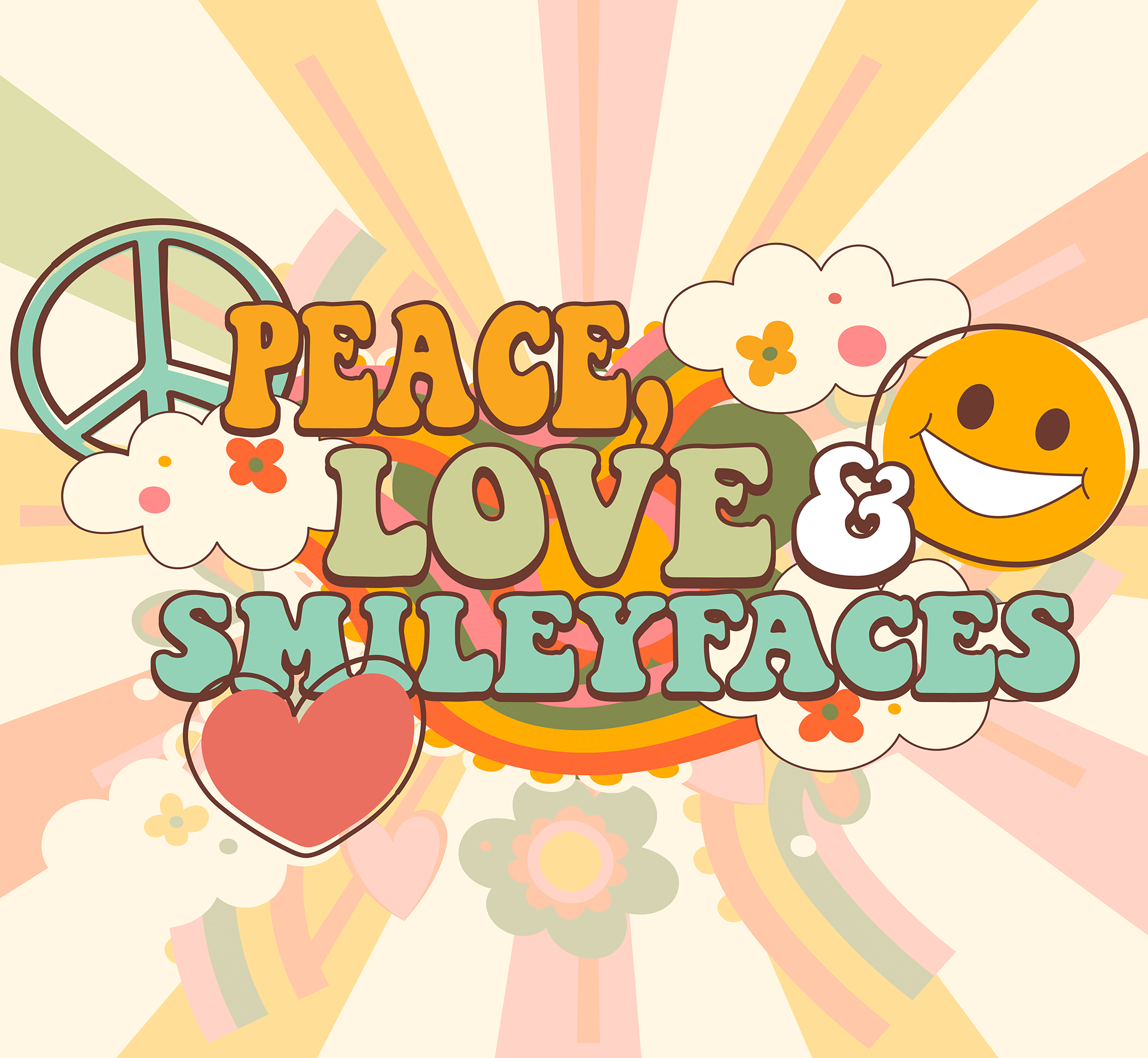 Peace, Love, & Smileyfaces by Jinxed_Karma