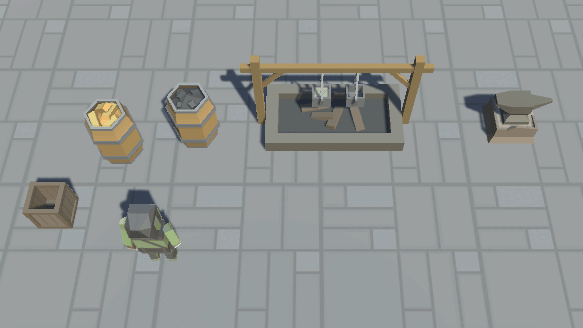 Production thoughts and progress gif - itch.io