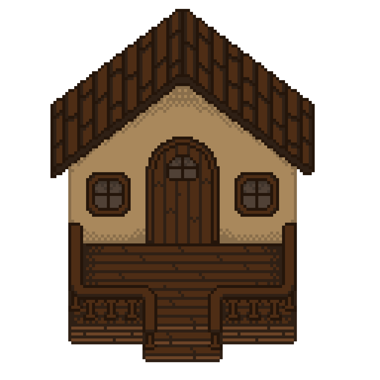 Pixel Art House FREE Top Down by TheSavvyCow