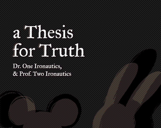 a Thesis for Truth by DOMINO CLUB, Sean, onion