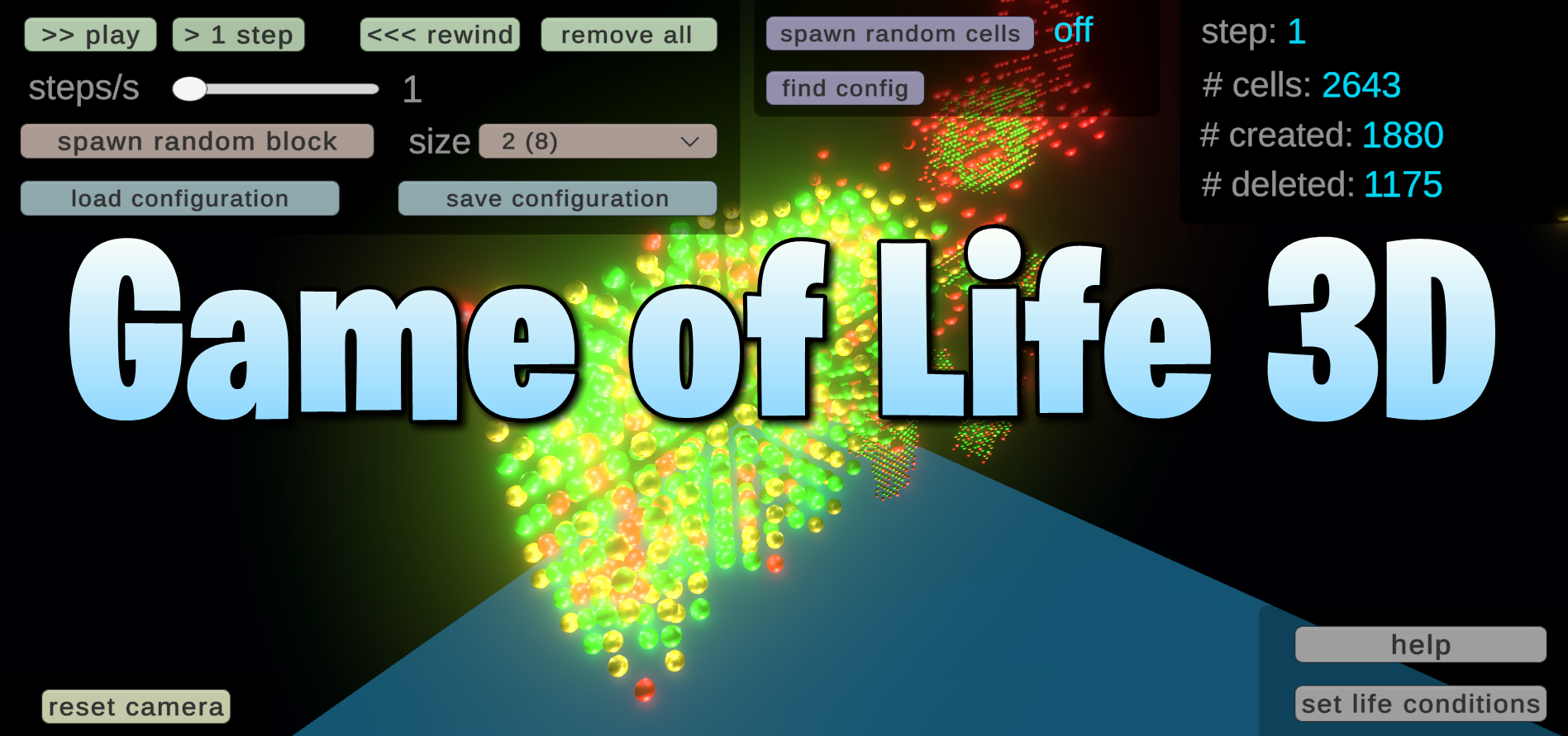 Game of Life 3D by PeterPopma