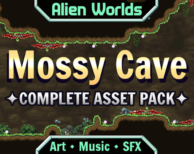Alien Worlds - Mossy Cave by Dustin Auxier