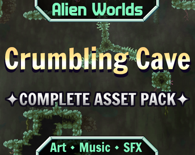 Alien Worlds - Crumbling Cave by Dustin Auxier