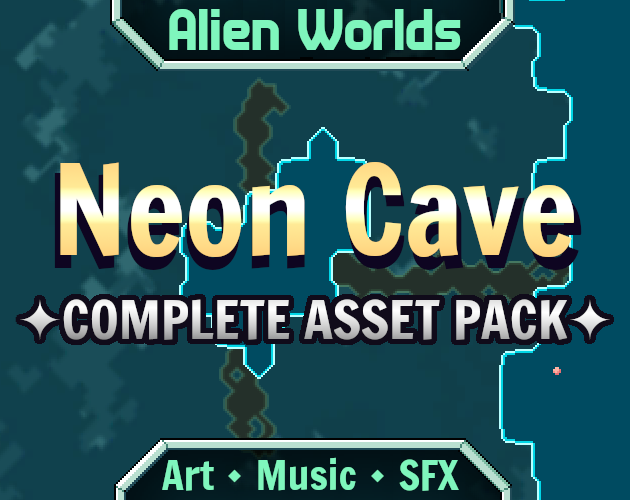 Alien Worlds - Neon Cave by Dustin Auxier