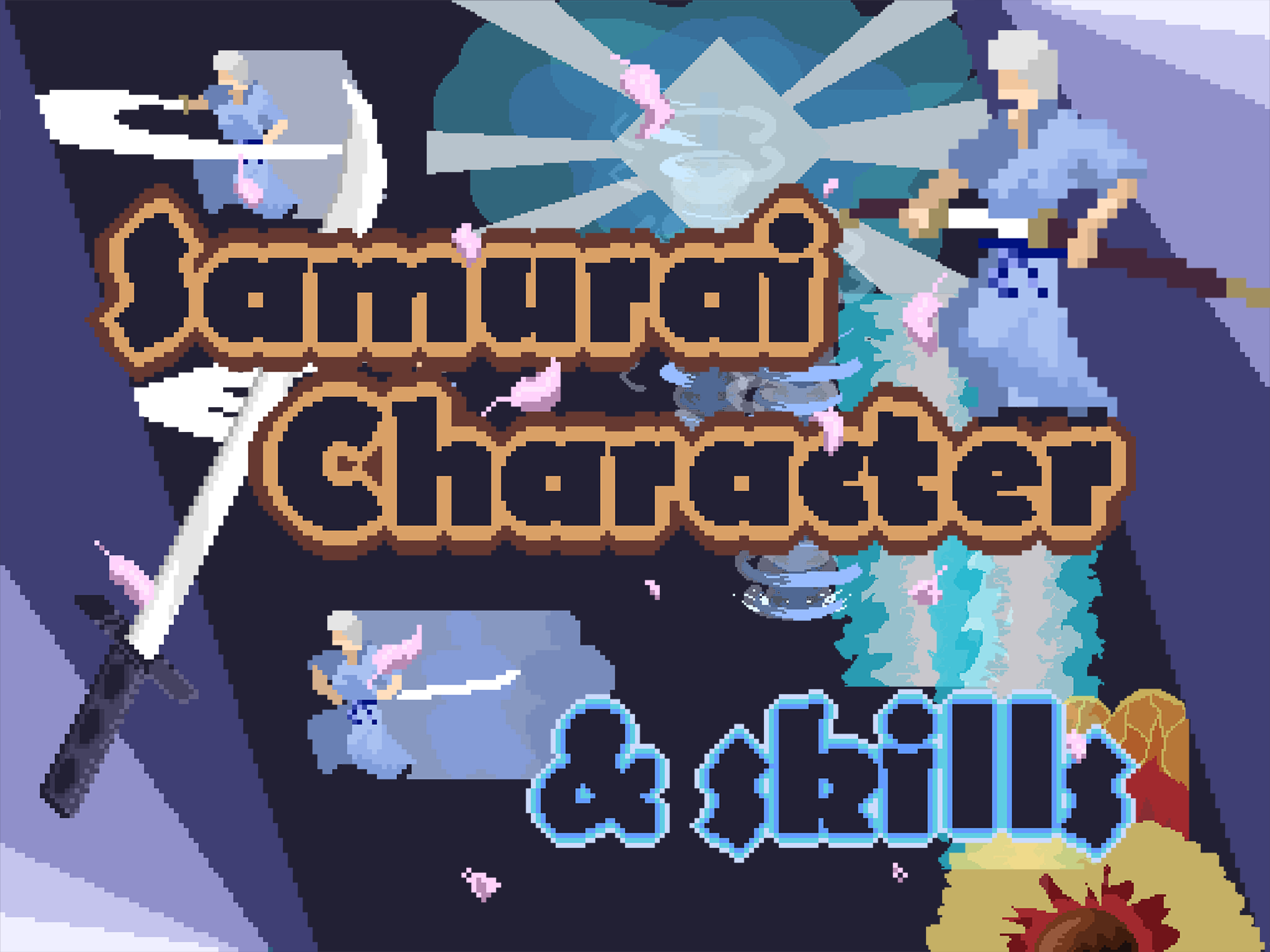 2D PIXEL Samurai & Attribute skills by PatioKR