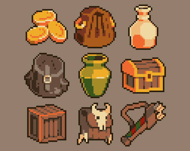 100 Pixel Art Resource icons #4 by MedievalMore