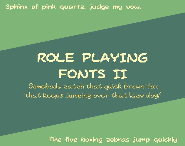 Role Playing Fonts II by Sysl