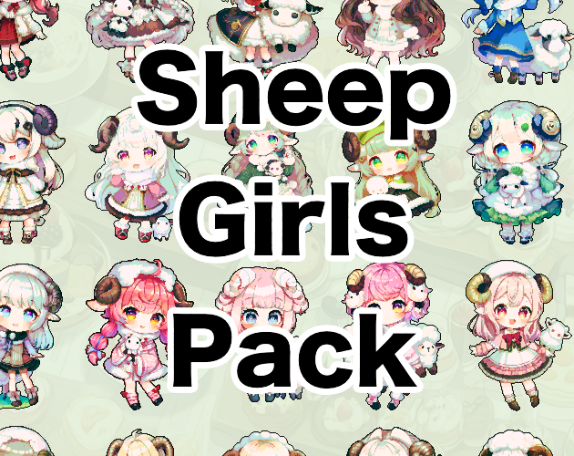 Sheep Girls Sprite Pack by MasuOne