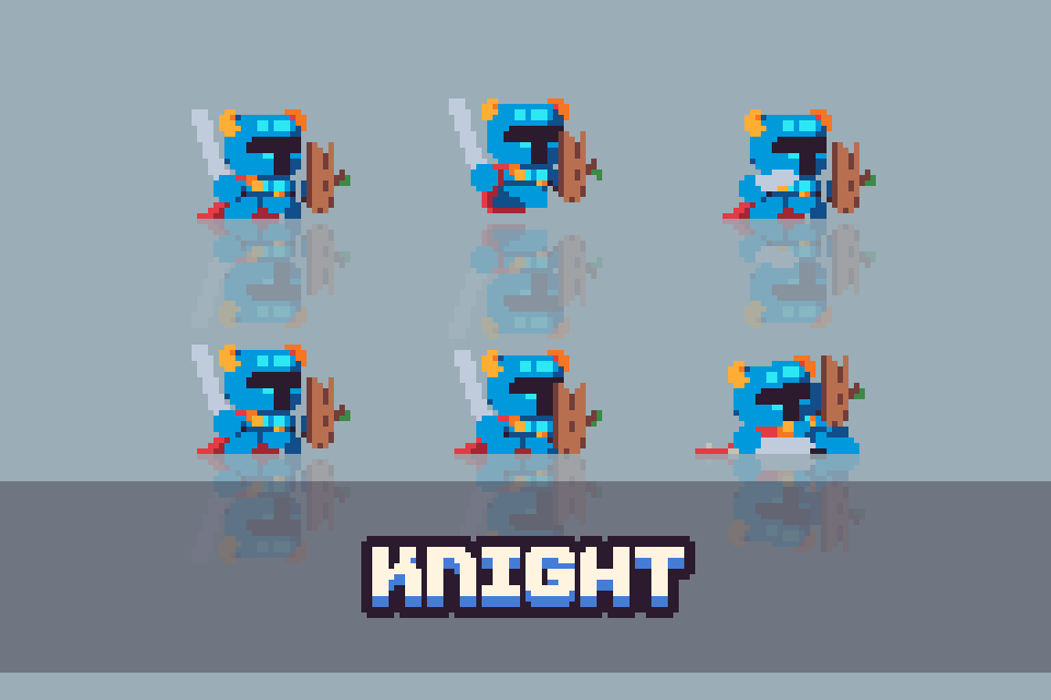Knight Animations Pixel Art 2D by Eduardo Scarpato