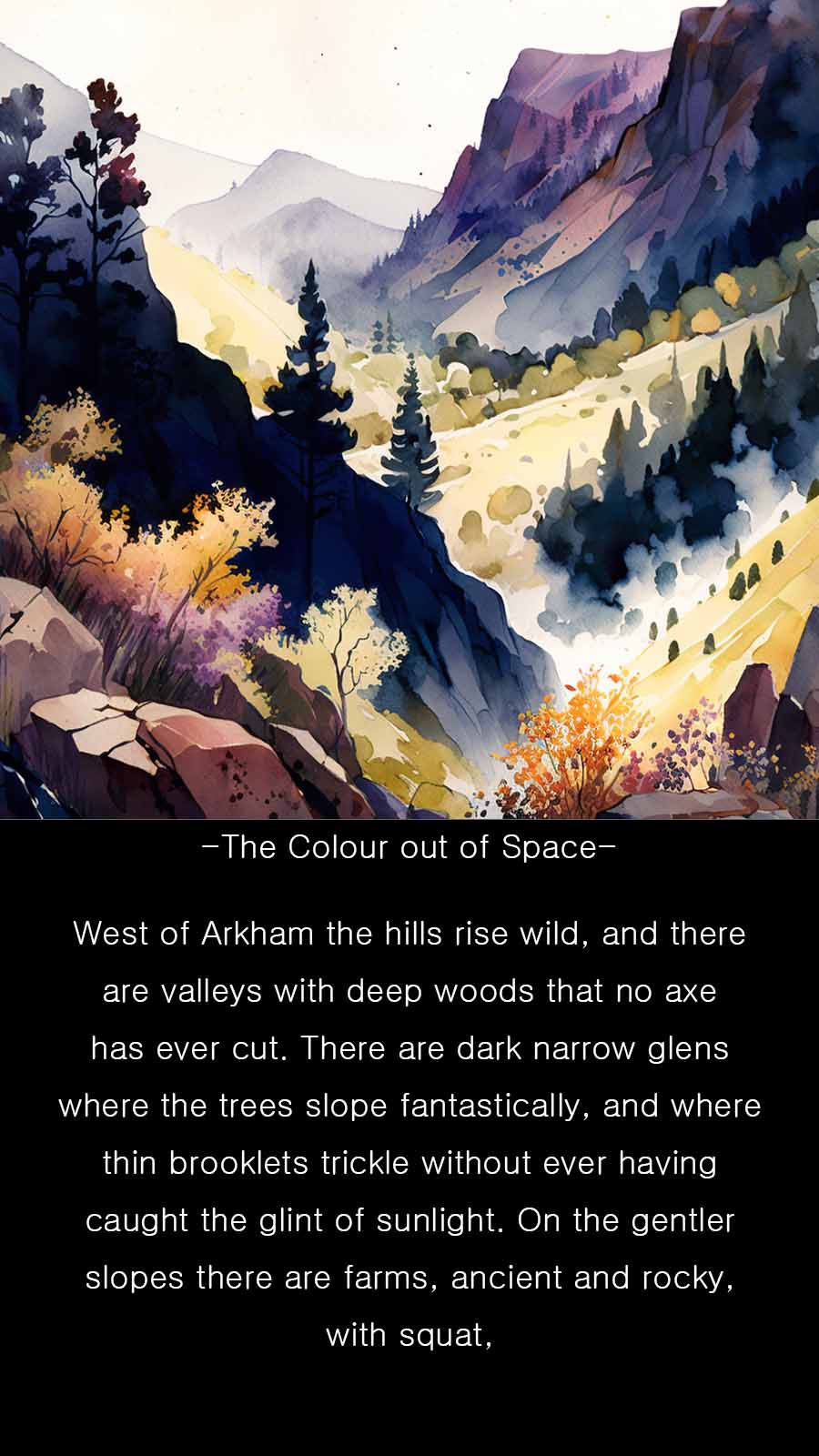 10-H. P. Lovecraft-The Color out of Space by shecaliph