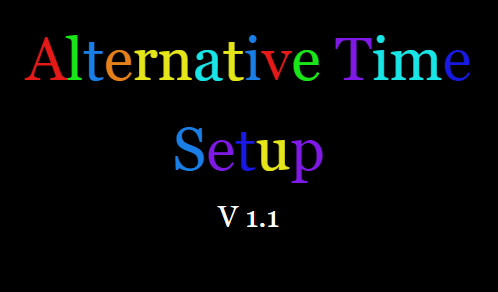 Alternative Time Setup by Strotyrunglar