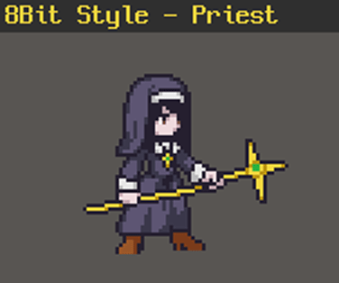 8-Bit Heroes2) Priest by Sagak Art (Pururu)