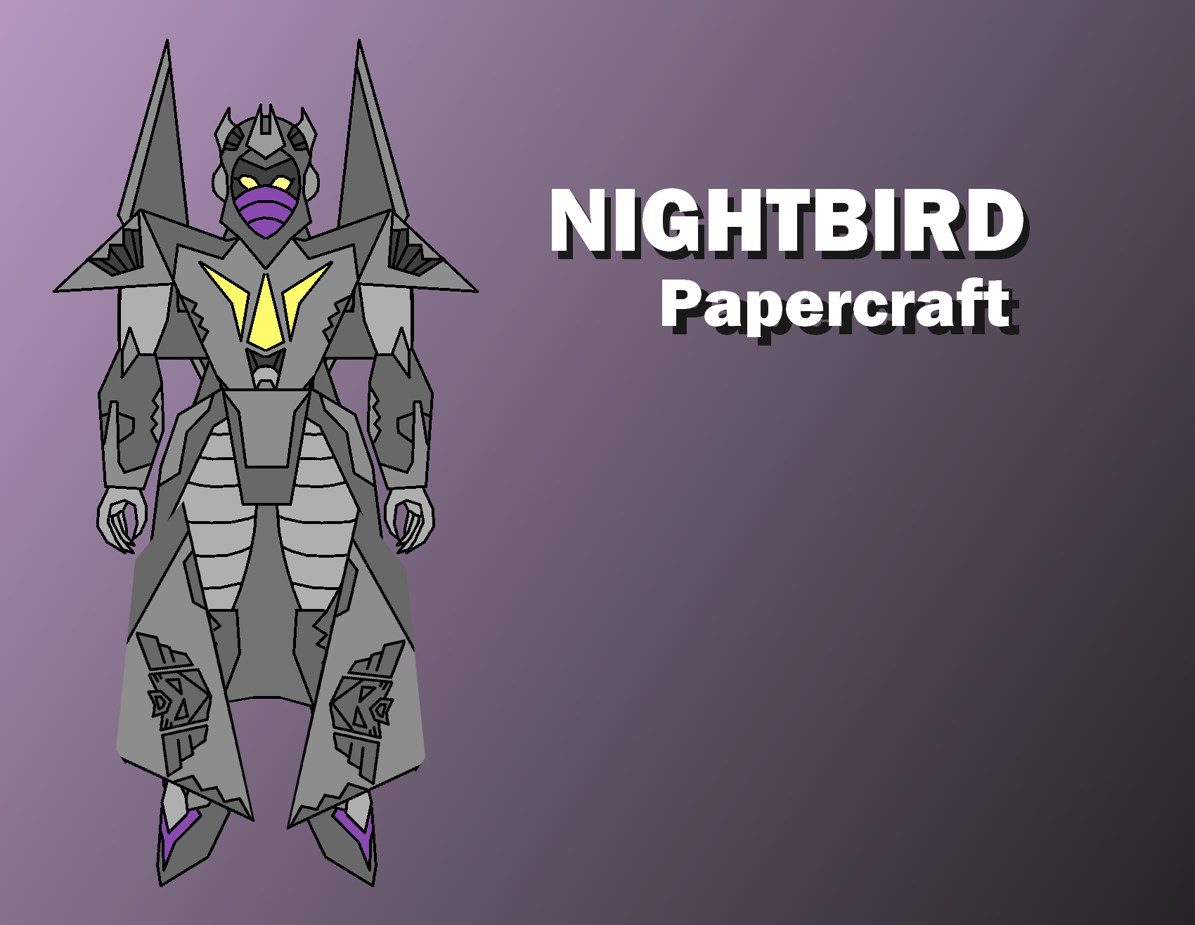 Nightbird Paperformer by CapnKraftin