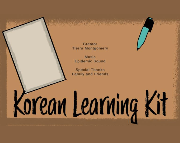 Korean Learning Kit (Prototype) by tierram