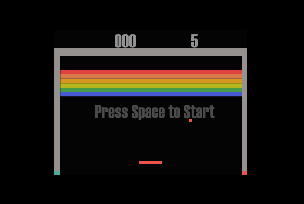 Breakout! - remake by jura for XP1 - Jogos de Atari - 2023.1 - itch.io