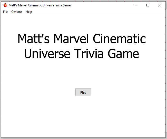 Matt's Marvel Cinematic Universe Trivia Game by Matt Metz
