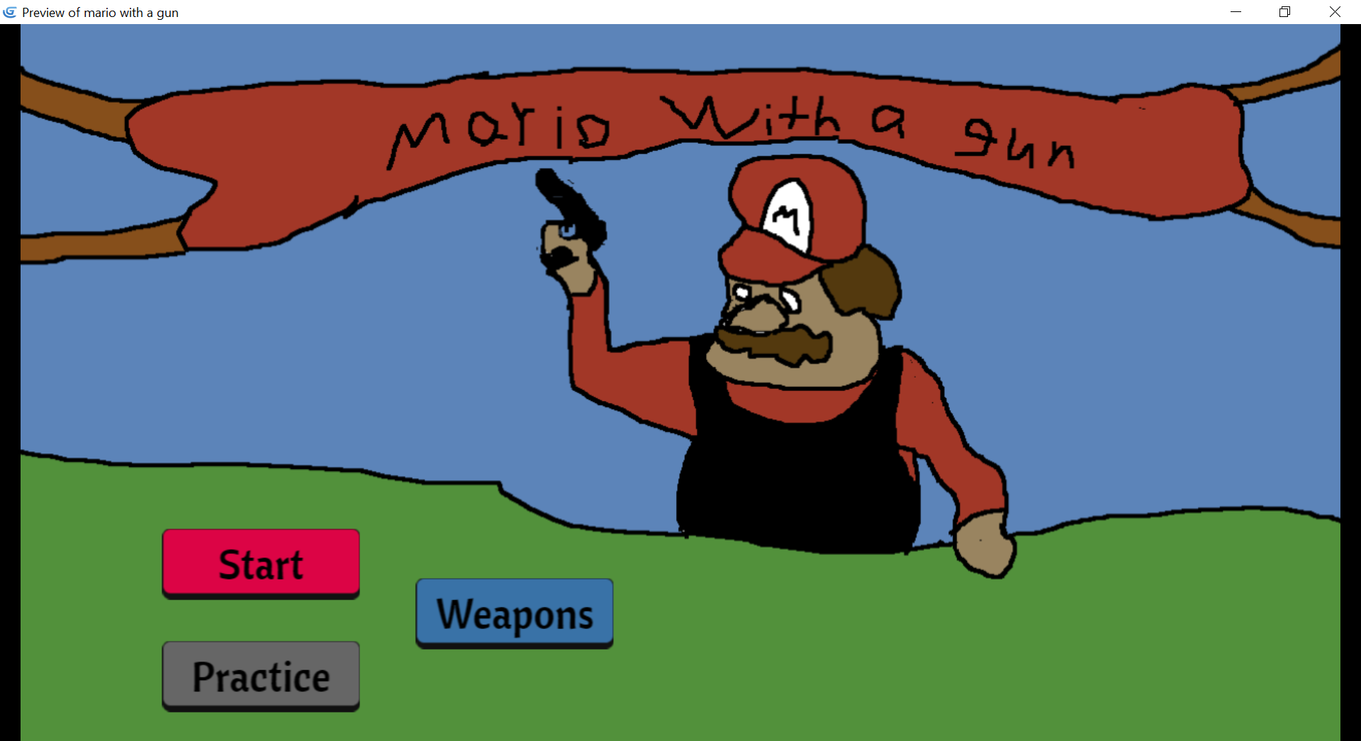 Mario with a gun by ASG games