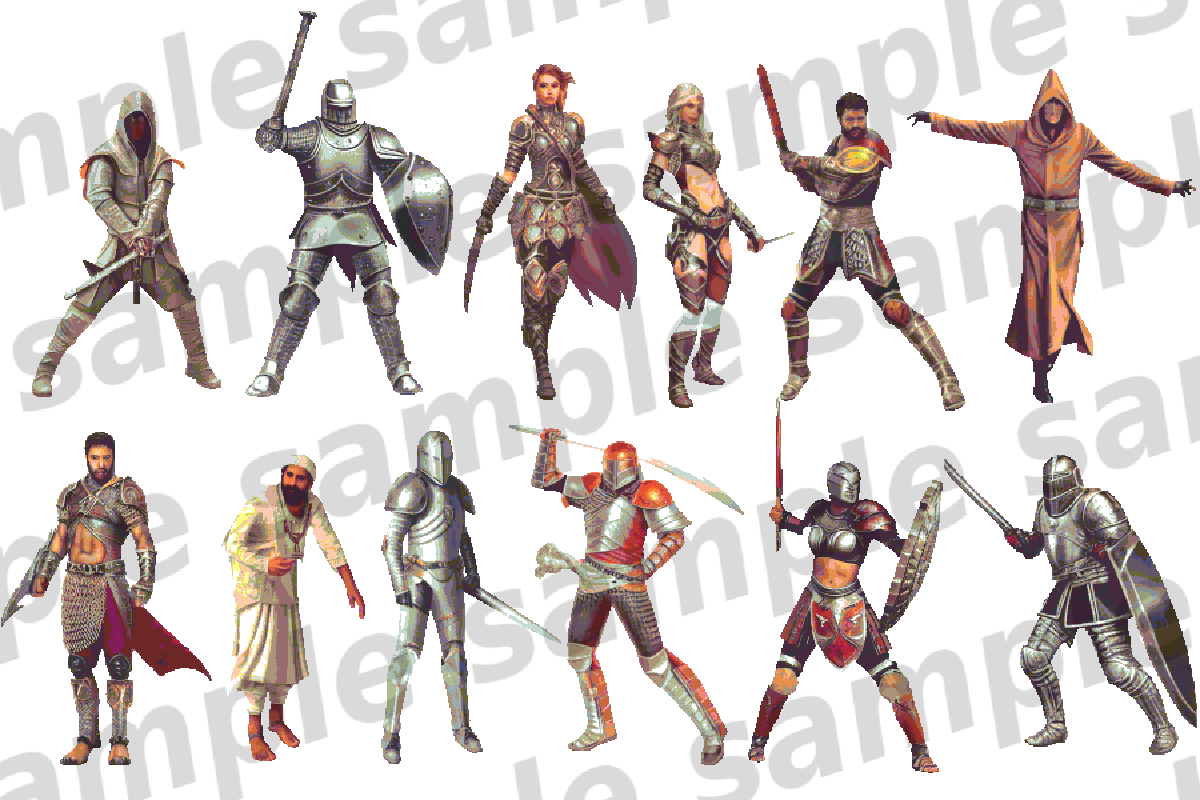 Monster Illustrations ~humanoid enemy characters part1~ by ponApp