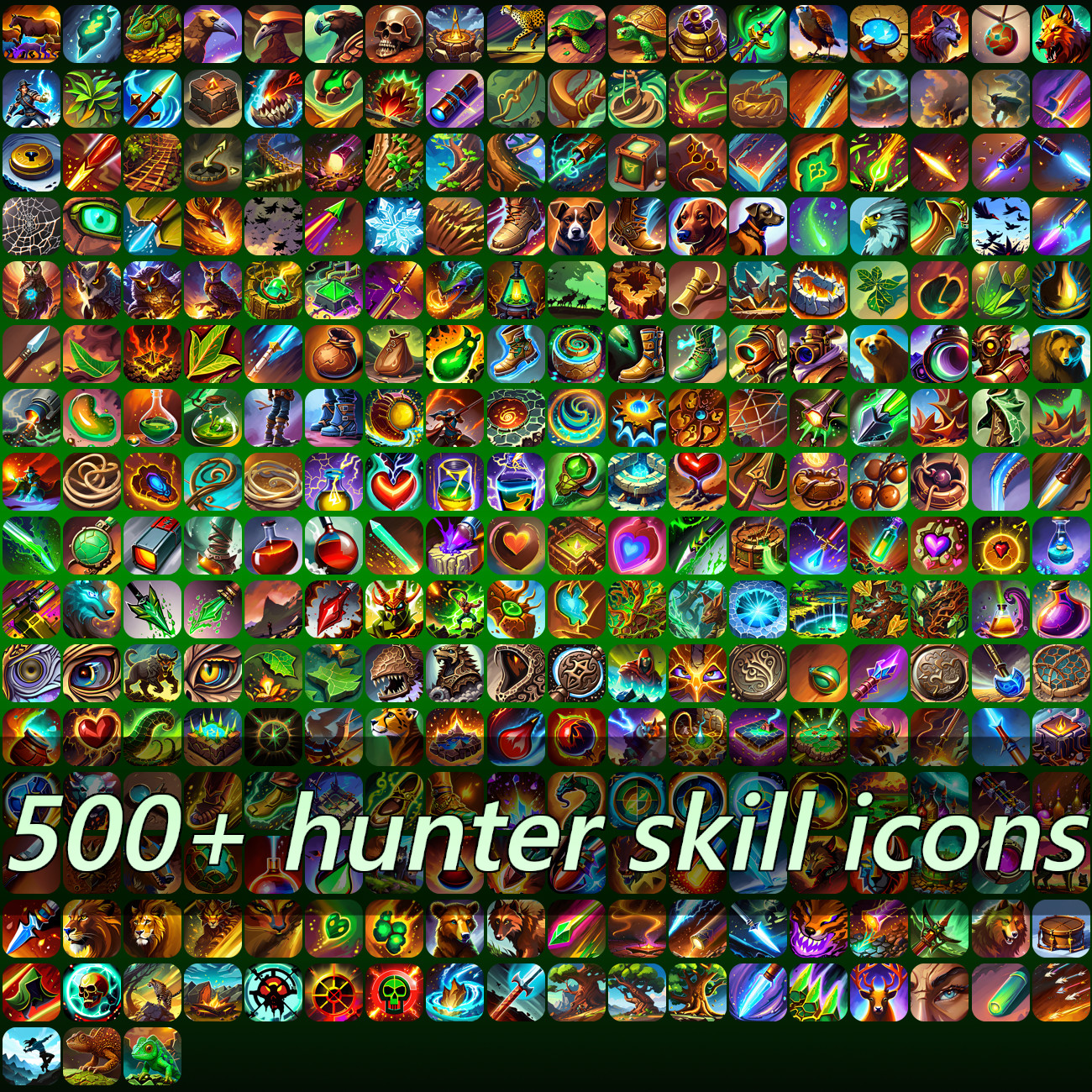 500+ hunter skill icons by CaptainCatSparrow