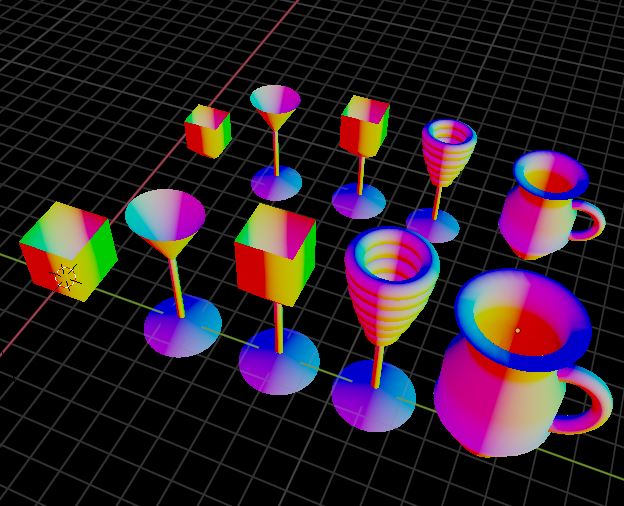 Basic 3D cups/glass wear by DonnaDarko3d