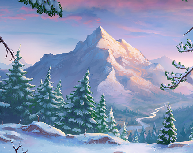 Parallax Winter Background by Tom