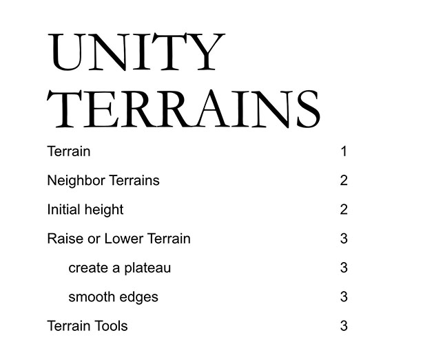 Unity Terrains - how to zine by Code Mode