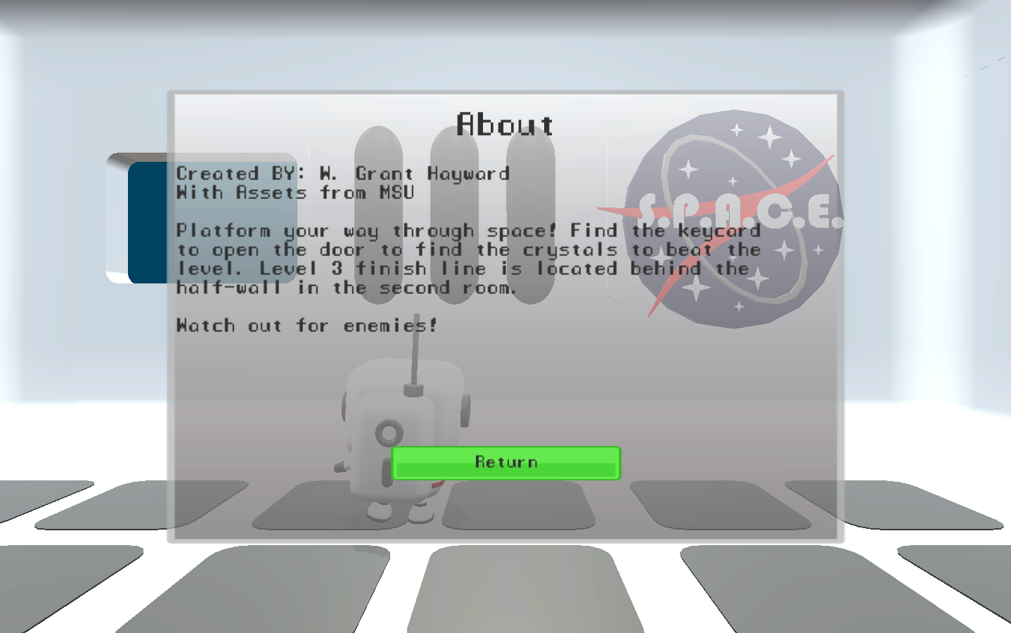 3D Platformer Final Submission by Gray-Ant