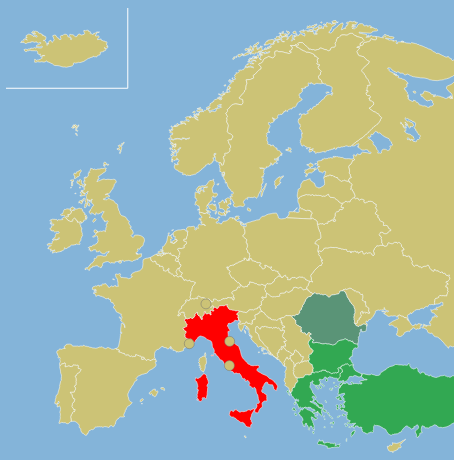 Europe Country Map Quiz by FelixGameDev