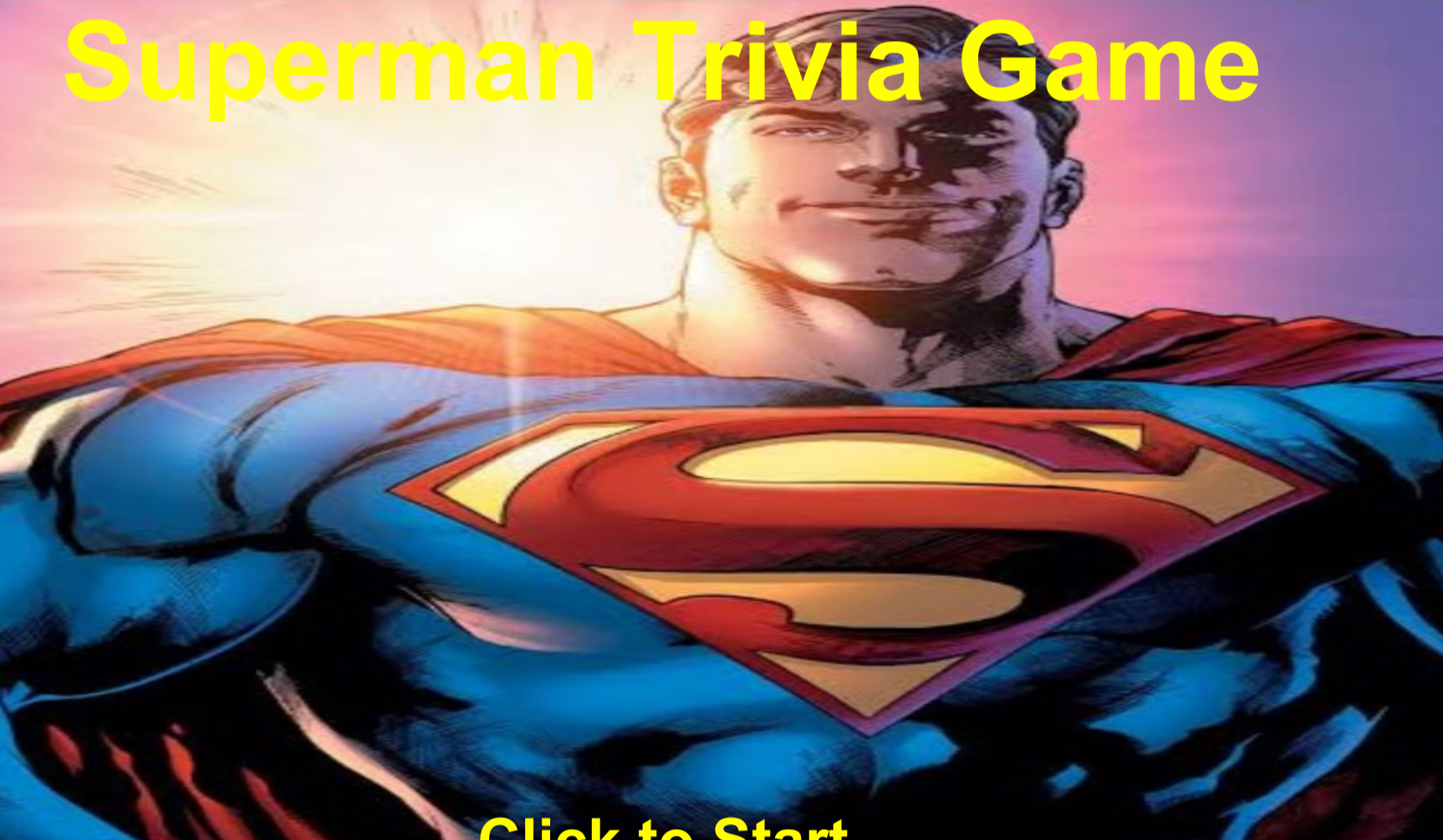 Superman Trivia Game by Benmiester