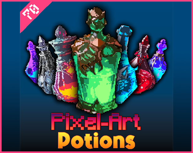 Pixel-Art Potions by King Game Assets