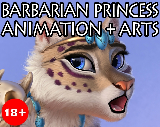 Barbarian Princess - animation + arts by Vestina