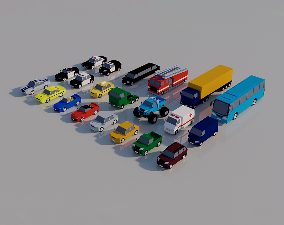 Vehicles Pack - Low Poly by Imersa Studios