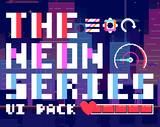 UI Pixel Asset Pack - The Neon Series by Joshua Briggs