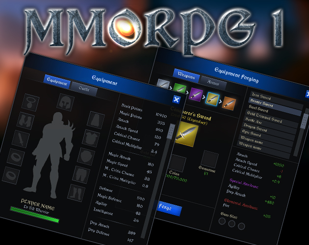 MMORPG Game UI by Renderman