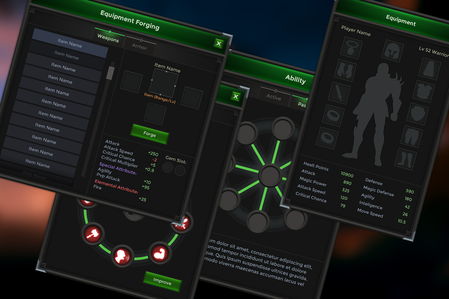 MMO & RPG Game UI 2 by Renderman
