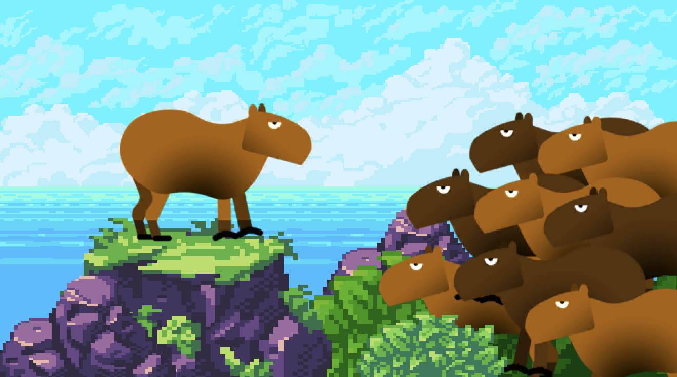 Capybara Spring Adventure by nuk_nulla